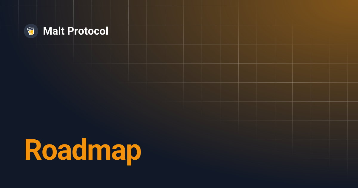 Roadmap | Malt Protocol